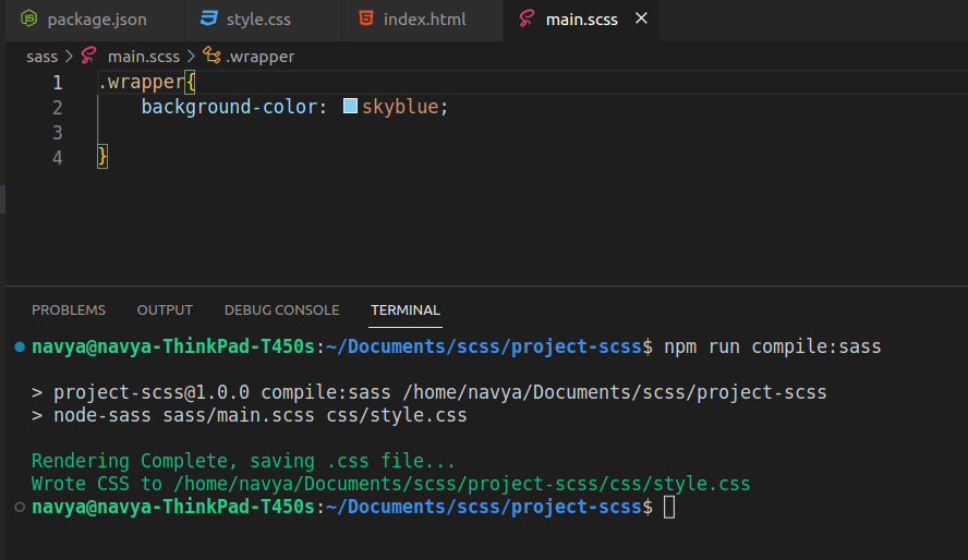 Sass Workflow In Ubuntu With The Standard Folder Structure Mycodeblog